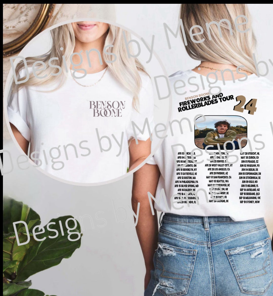 Benson Boone Png Front and Back *DIGITAL DOWNLOAD * - Etsy Australia