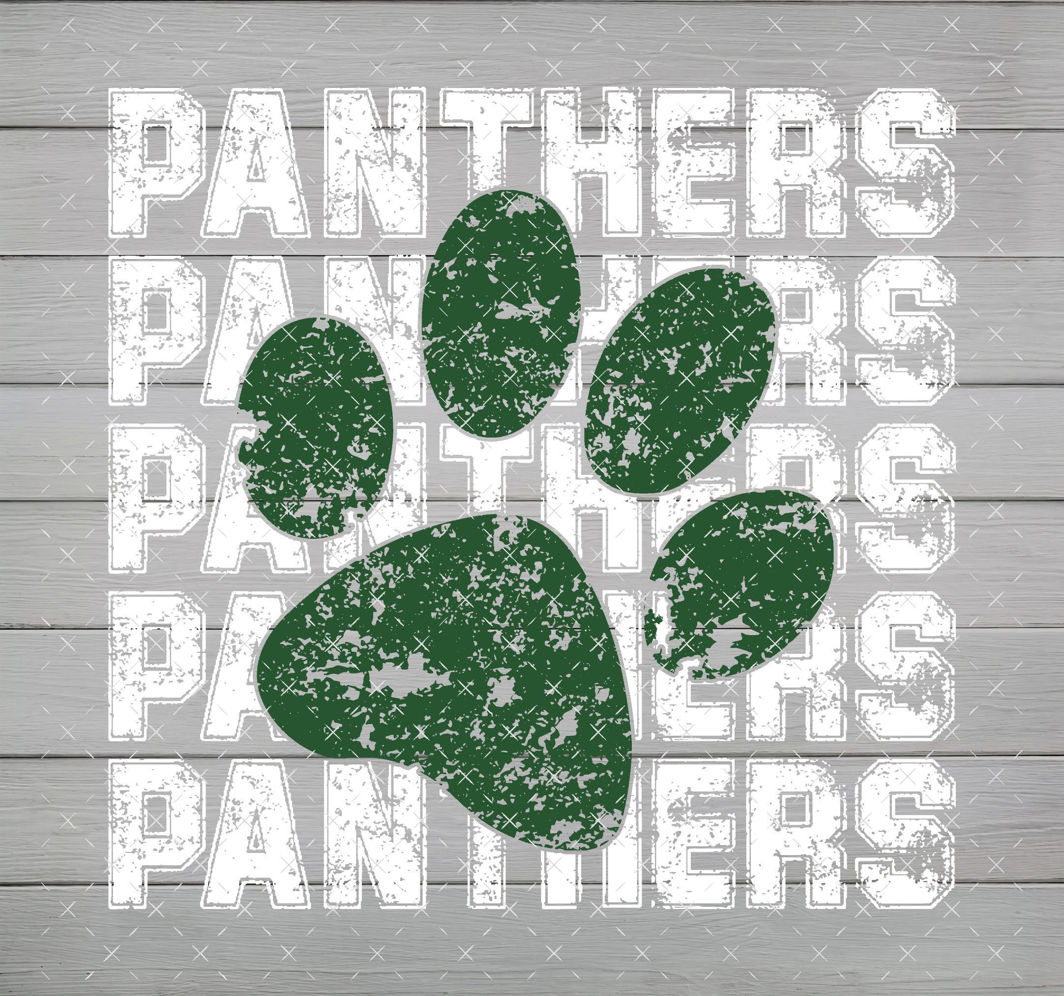 Panthers Green Paw Print PNG, Digital File, Instant Download - Etsy