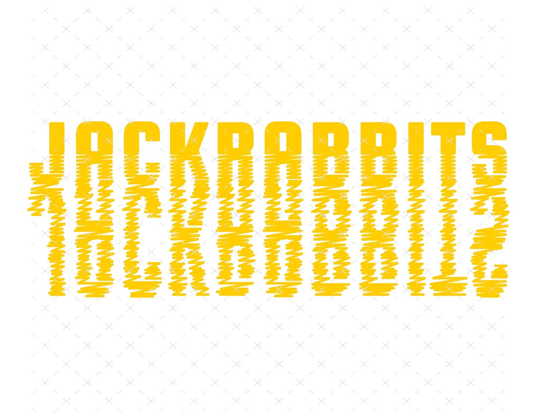 Jackrabbits School Spirit Yellow PNG, Digital File, Instant Download - Etsy