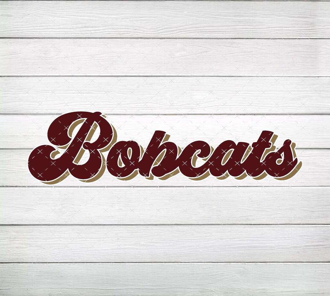 Bobcats Stacked Script PNG, Digital File, Instant Download - Etsy