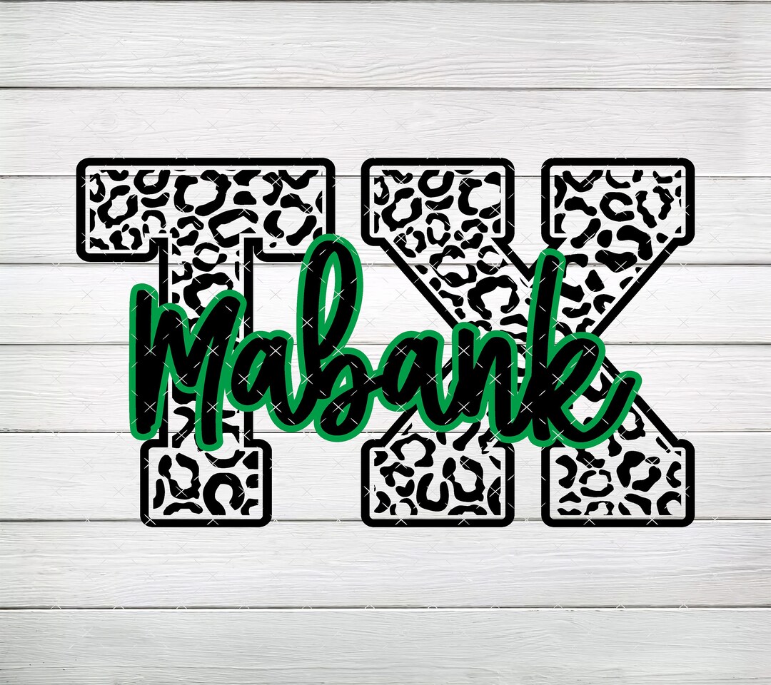 Mabank , Hometown Texas Leopard PNG, Digital File, Instant Download - Etsy