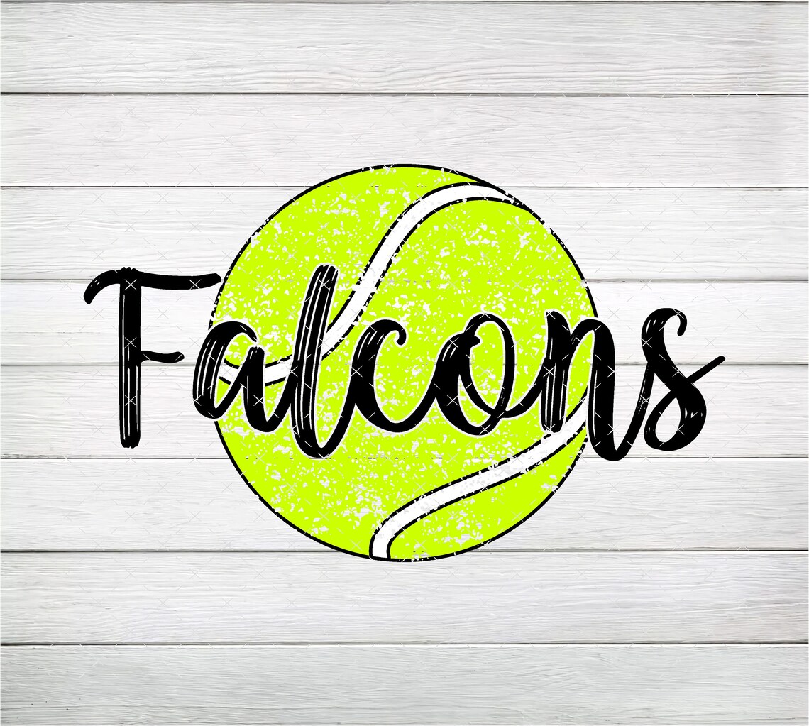 Falcons Tennis PNG Digital File Instant Download - Etsy