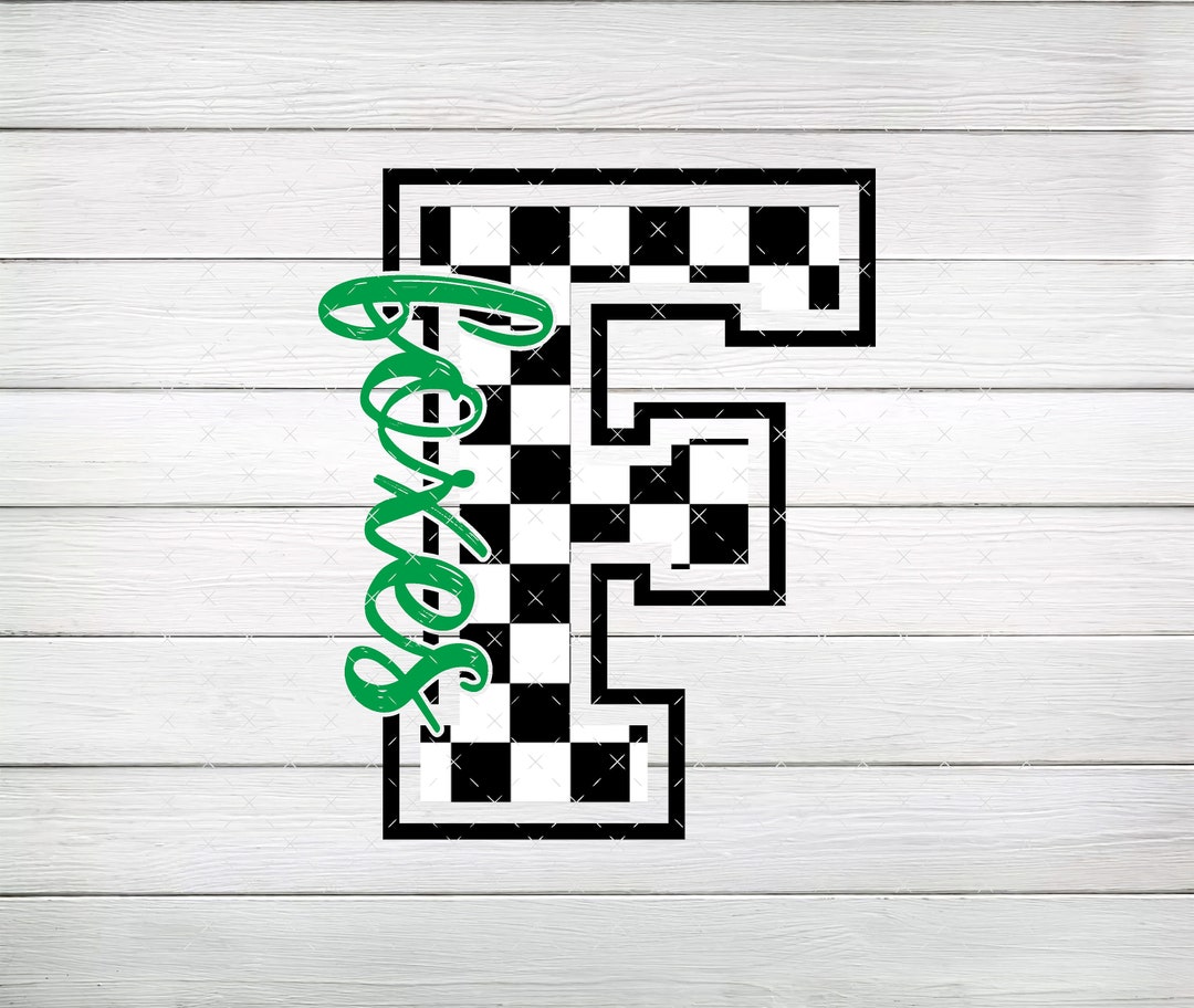 F Foxes Checkered Background PNG - Etsy