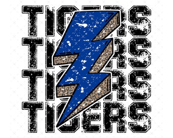 Blue White School Spirit Png - Etsy
