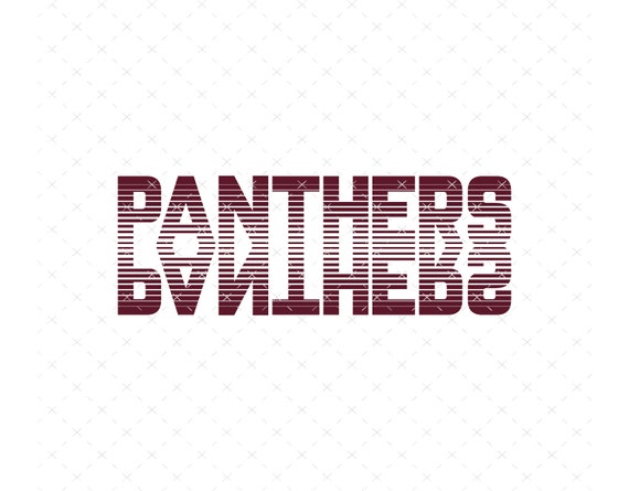 Panthers School Spirit Maroon PNG Digital File Instant - Etsy