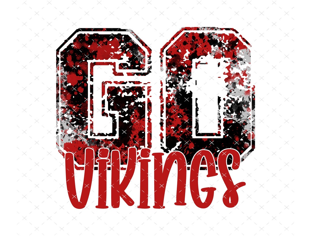 Go Vikings Red & Black PNG, Digital File, Instant Download - Etsy