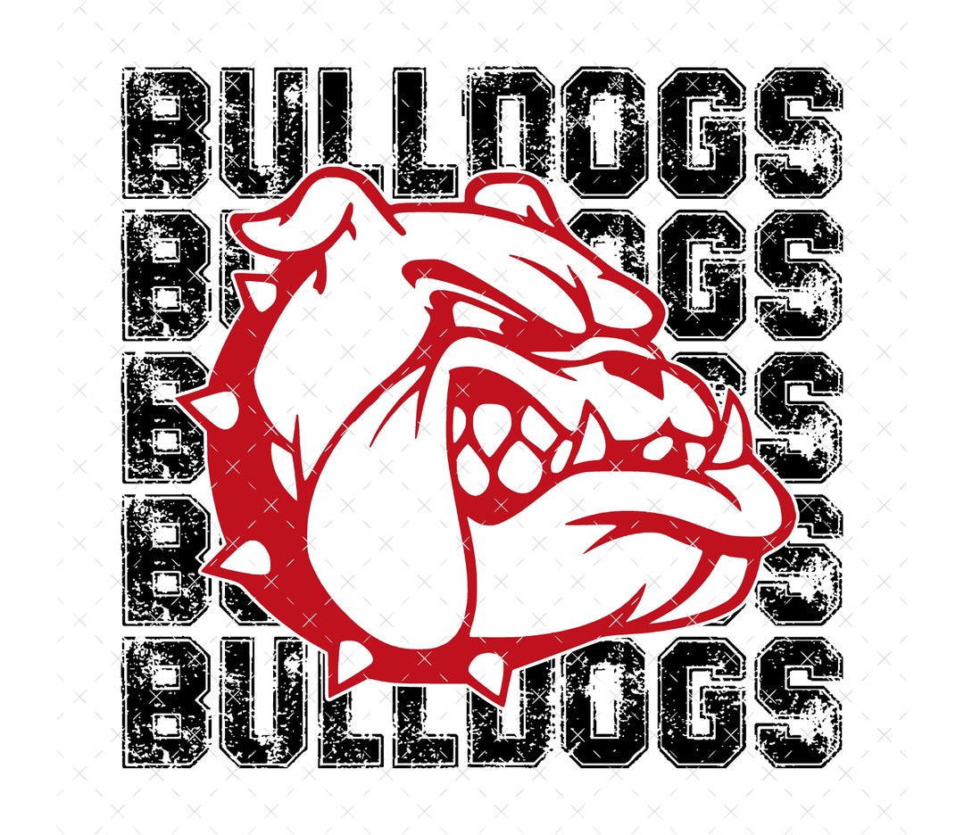 Bulldogs Red PNG, TX Spirit PNG, Distressed , Digital File, Instant ...