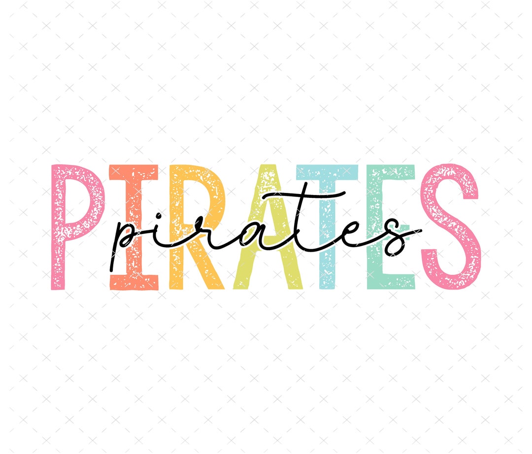 Pirates School Spirit Colorful PNG, Digital File, Instant Download - Etsy