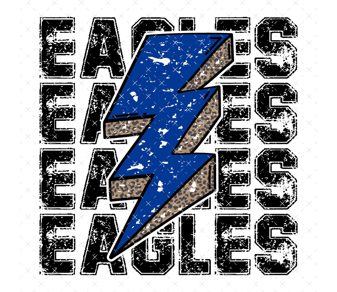 Eagles School Spirit Royal Blue PNG, Digital File, Instant Download - Etsy