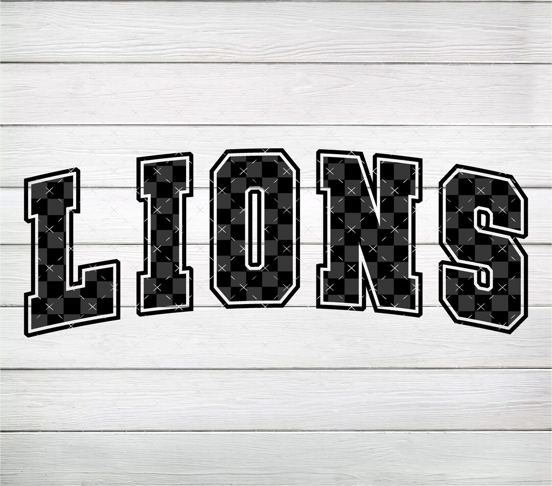 Lions Checkered PNG, Digital File, Instant Download - Etsy