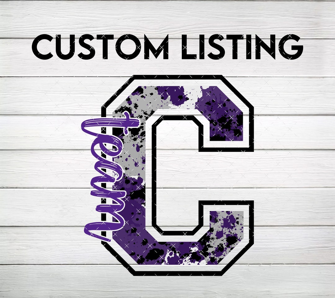 Custom Mascot Splatter Letter PNG, Digital File, Instant Download - Etsy