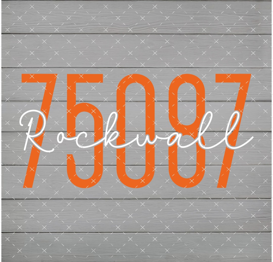 Rockwall 75087 Zip Code PNG, Digital File, Instant Download - Etsy