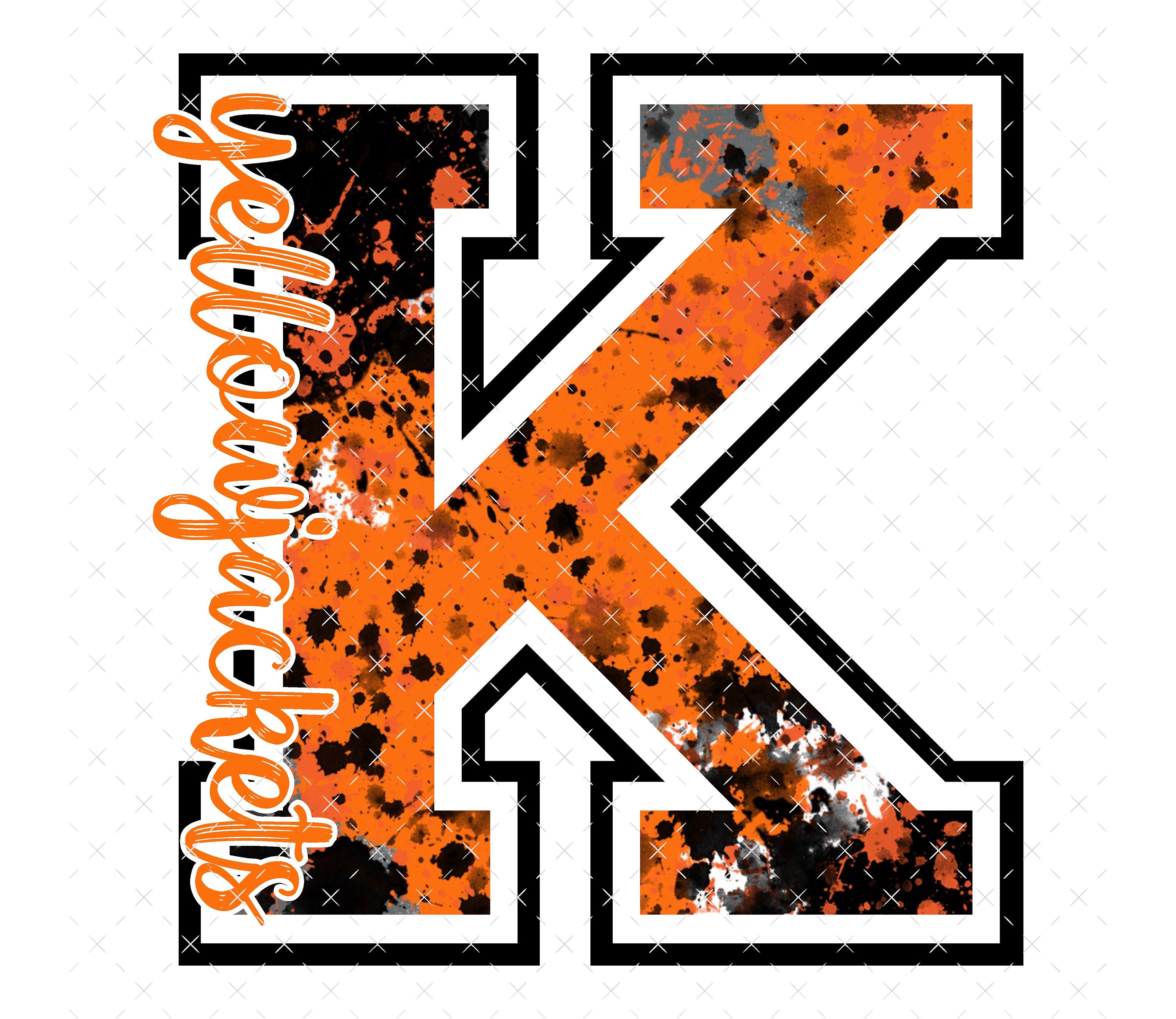 Kemp Yellowjackets Paint Splatter PNG TX Spirit PNG Orange - Etsy