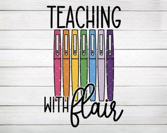 Sublimation Design, Sublimation PNG Design, Teaching With Flair ...