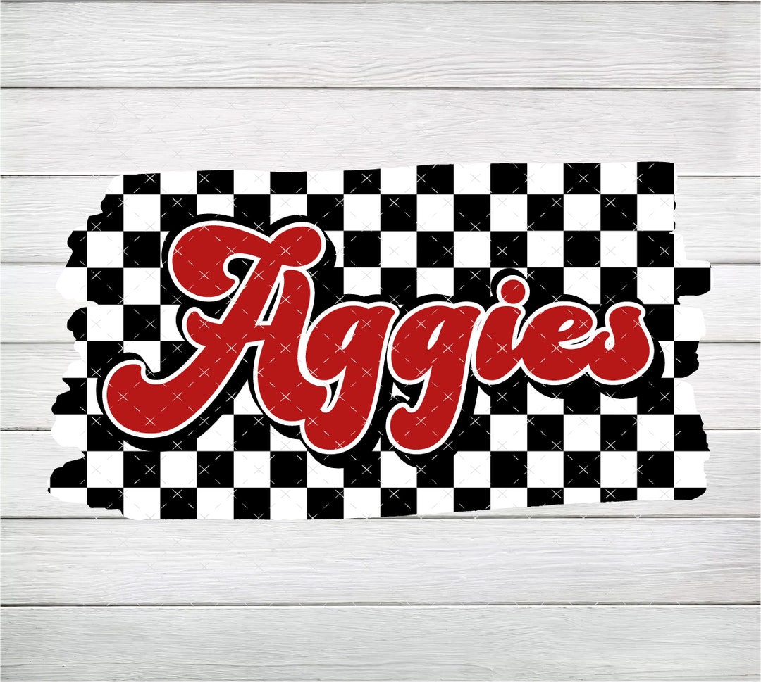 Aggies Checkered Background PNG, Red Digital File, Instant Download - Etsy