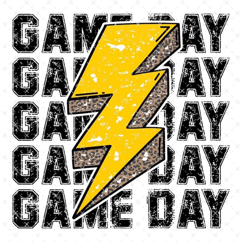 Game Day Lightning Bolt - Etsy