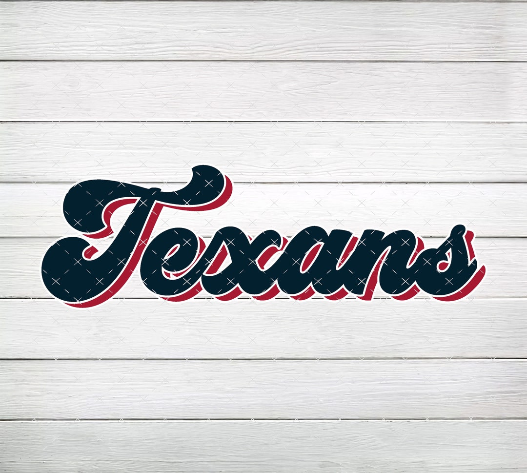 Texans Stacked Script Red & Blue PNG, Digital File, Instant Download - Etsy