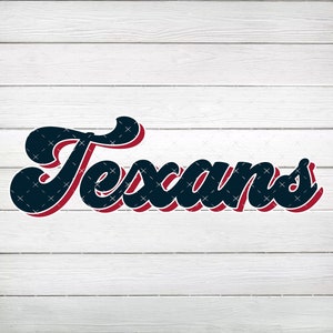 Texans Stacked Script Red & Blue PNG, Digital File, Instant Download - Etsy