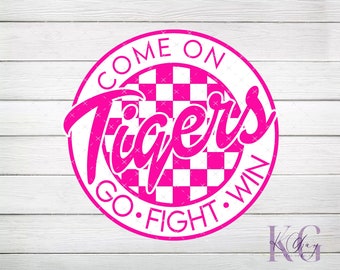 Tigers Pink Out Mascot PNG Digital Download ONLY - Etsy