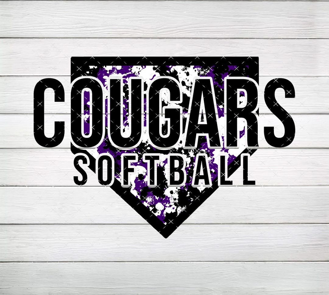 Cougars Softball Splatter Print PNG, Digital File, Instant Download - Etsy