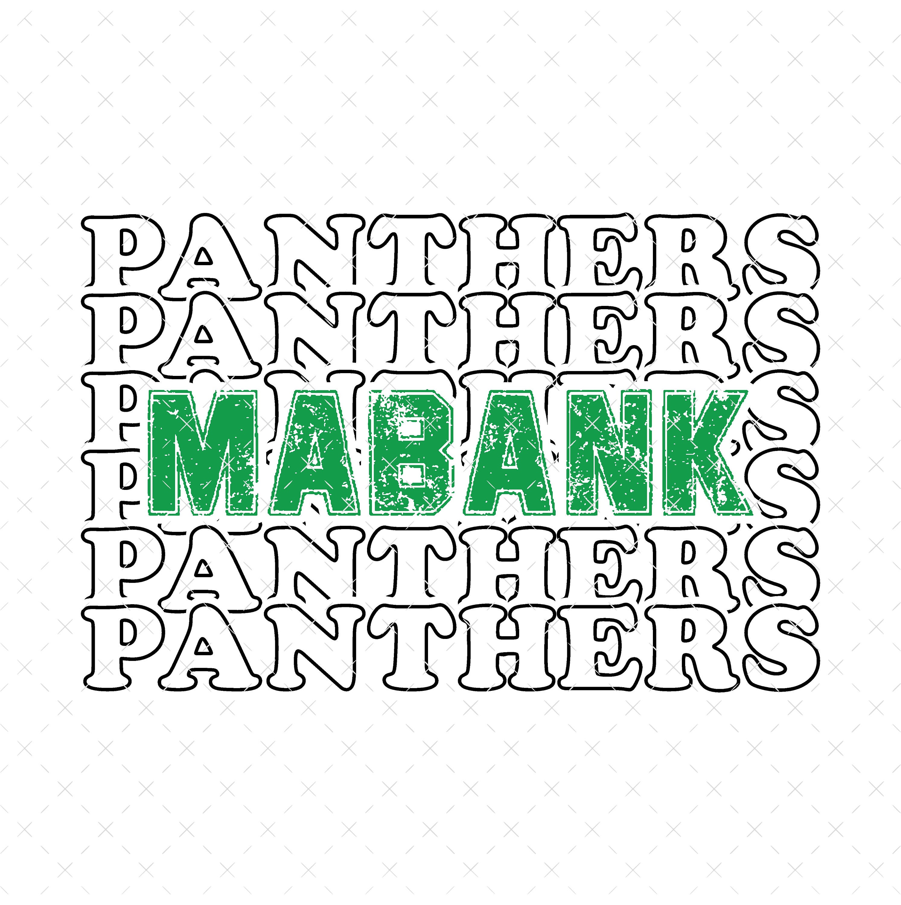 Mabank Panthers PNG TX Spirit PNG Green and Black Png - Etsy UK