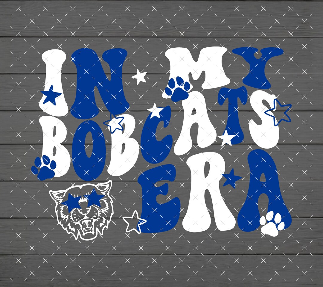 In My Bobcats Era Blue & White PNG - Etsy