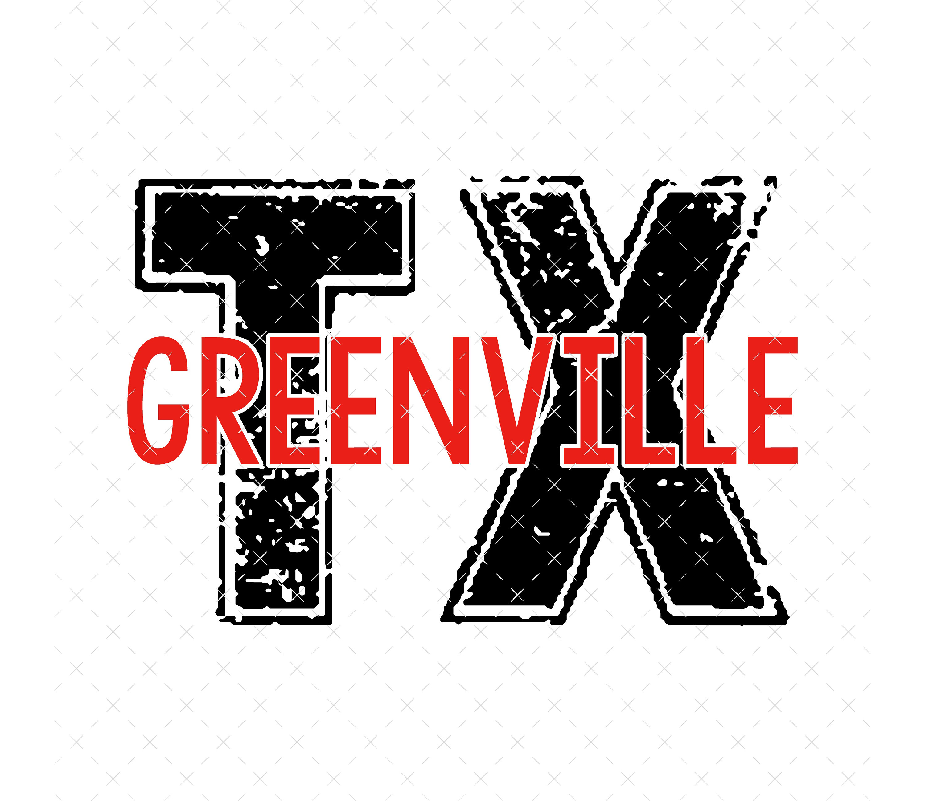 Greenville Hometown Texas Vintage PNG TX Grunge PNG Texas - Etsy
