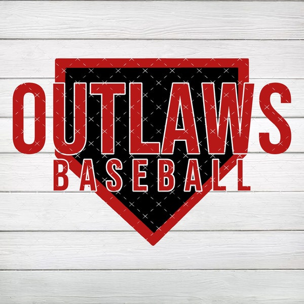 Outlaws Baseball Svg - Etsy