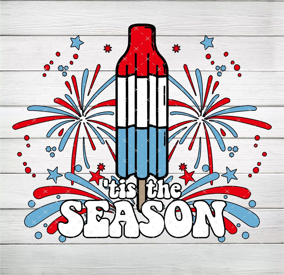 Fireworks Bomb Pop Tis the Season PNG - Etsy