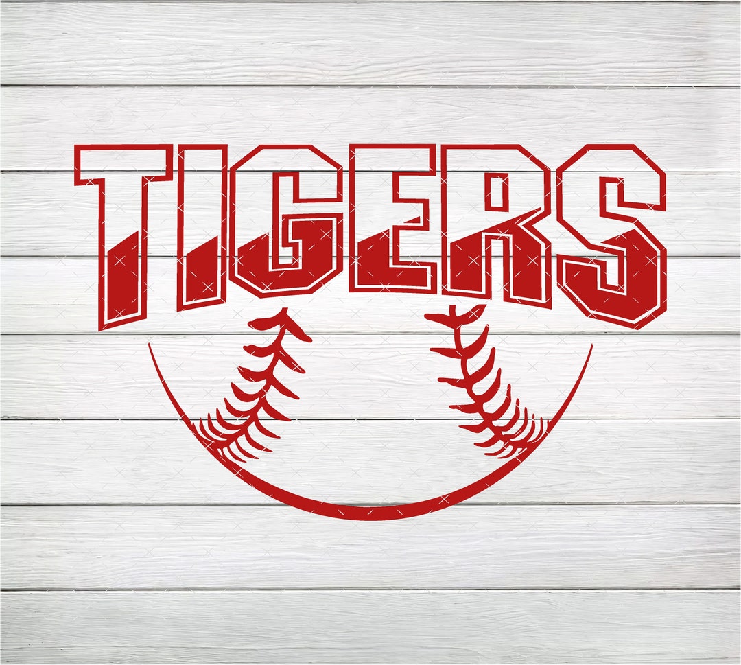 Tigers Baseball Red PNG, Digital File, Instant Download - Etsy