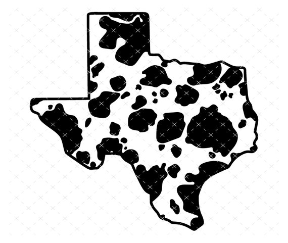 Cow Print Texas Design PNG Digital File Instant Download - Etsy
