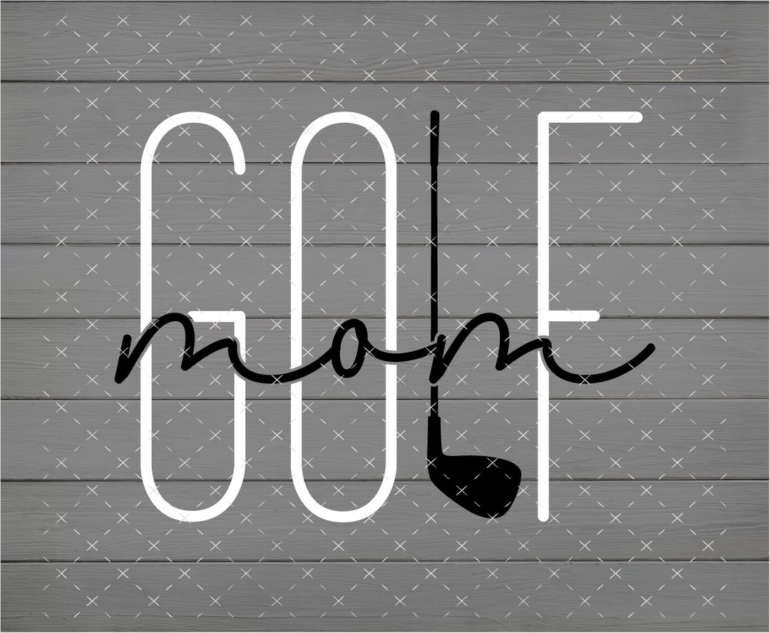 Golf Mom White/black PNG & SVG, Digital File, Instant Download - Etsy