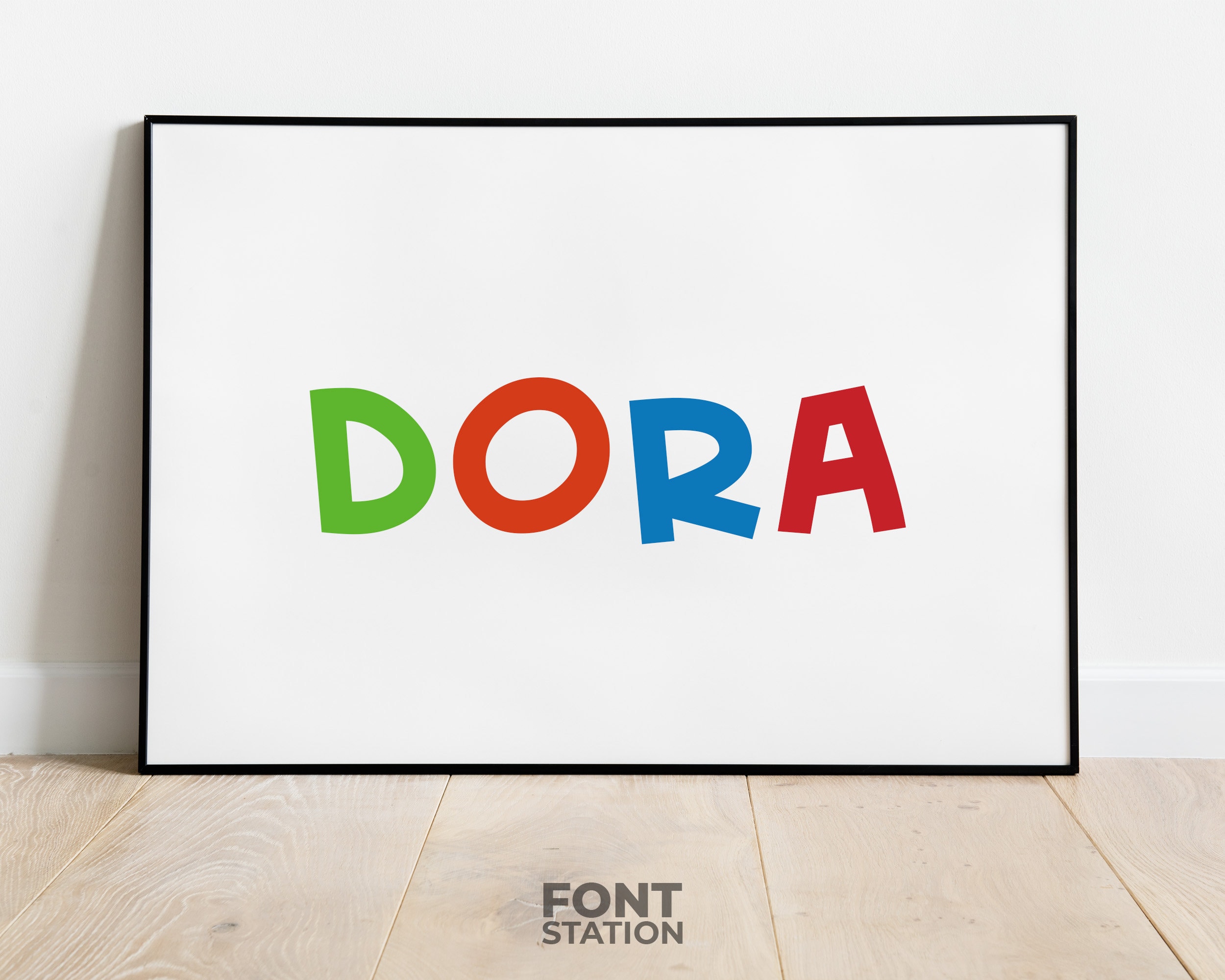 Dora Font - Dora SVG - Playful Kids Letters, Funny Cartoon Alphabet ...