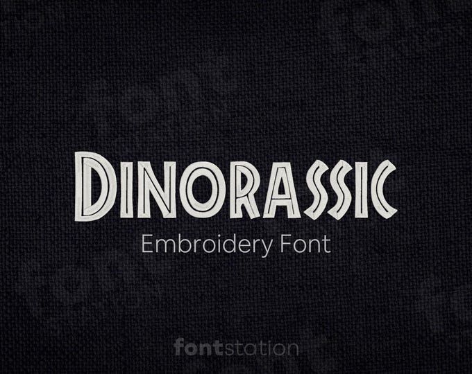 T-rex Rex Gradient Ombre Font Dinosaur Skin Alphabet Fill Stitch ...
