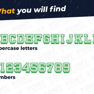 Golf Letters SVG, PNG - Golf Sublimation Text, Varsity Alphabet, Green ...