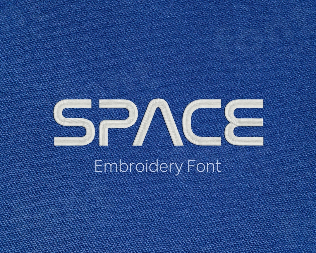 Space Embroidery Font 6 Sizes PES 9 Formats Astronomy Letters Modern ...