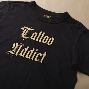 Inked Studio Font - Tattoo Style SVG - Cricut Silhouette Font - Old ...