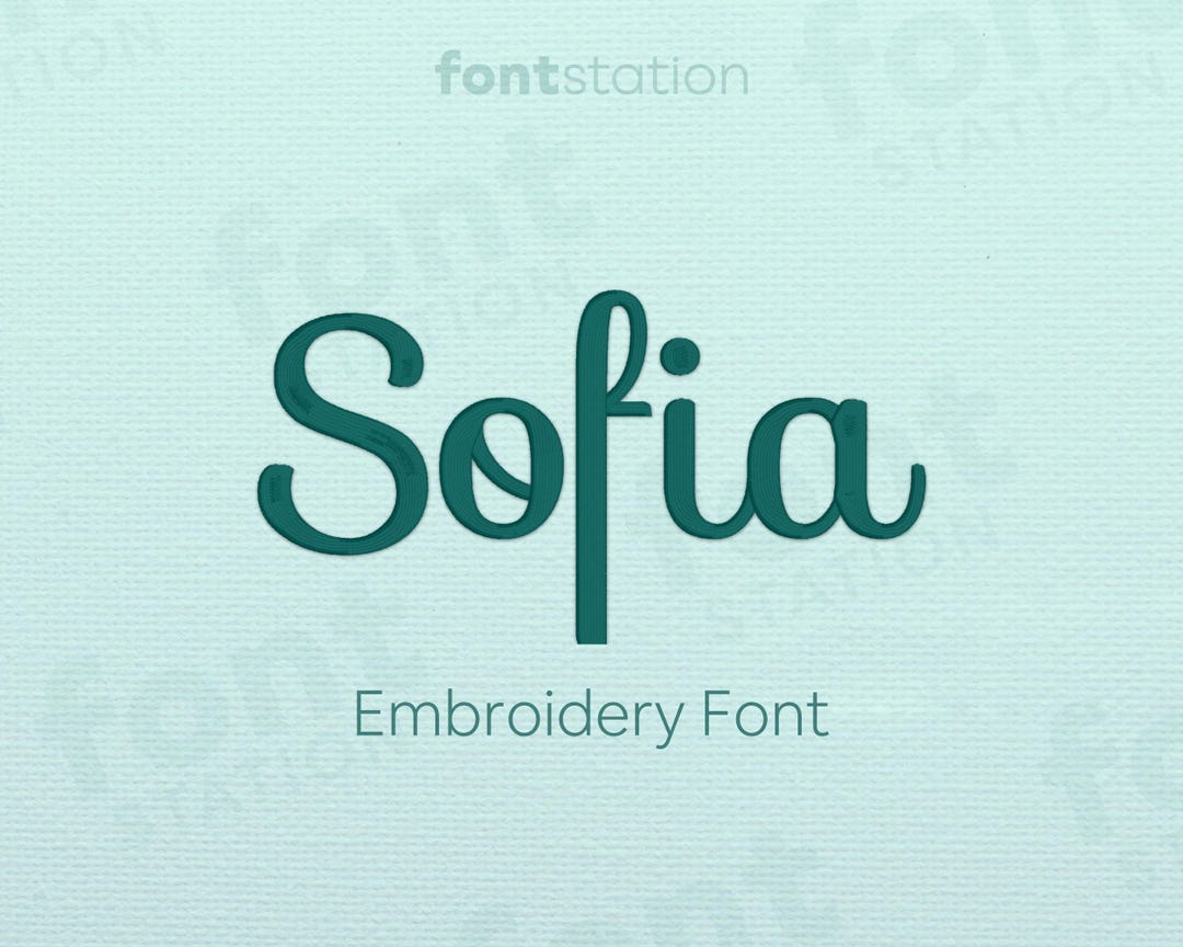 Sofia Embroidery Font - Elegant Letters - Script, Cursive Machine ...