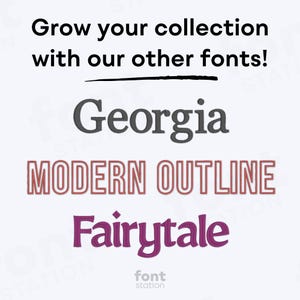 Georgia Bold Embroidery Font - Classic Letters - Serif Machine ...
