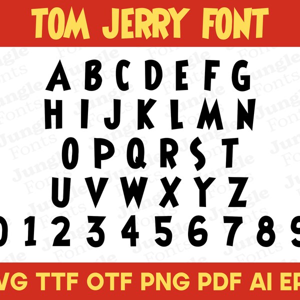 Tom Jerry Svg - Etsy