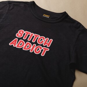 Stitched Font - Sewing SVG - Cricut Silhouette Font - Stitching Letters ...