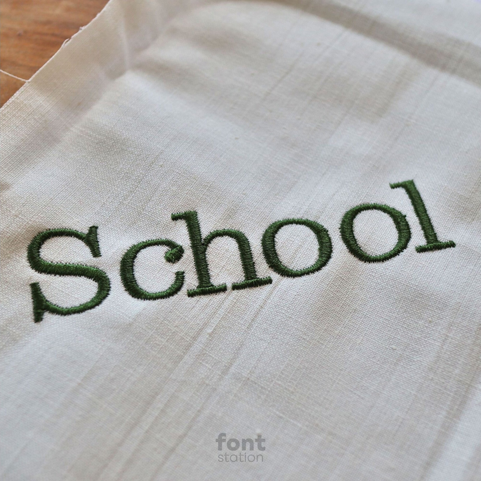 School Book Embroidery Font - 10 Sizes - BX, PES + 9 Formats - Serif ...