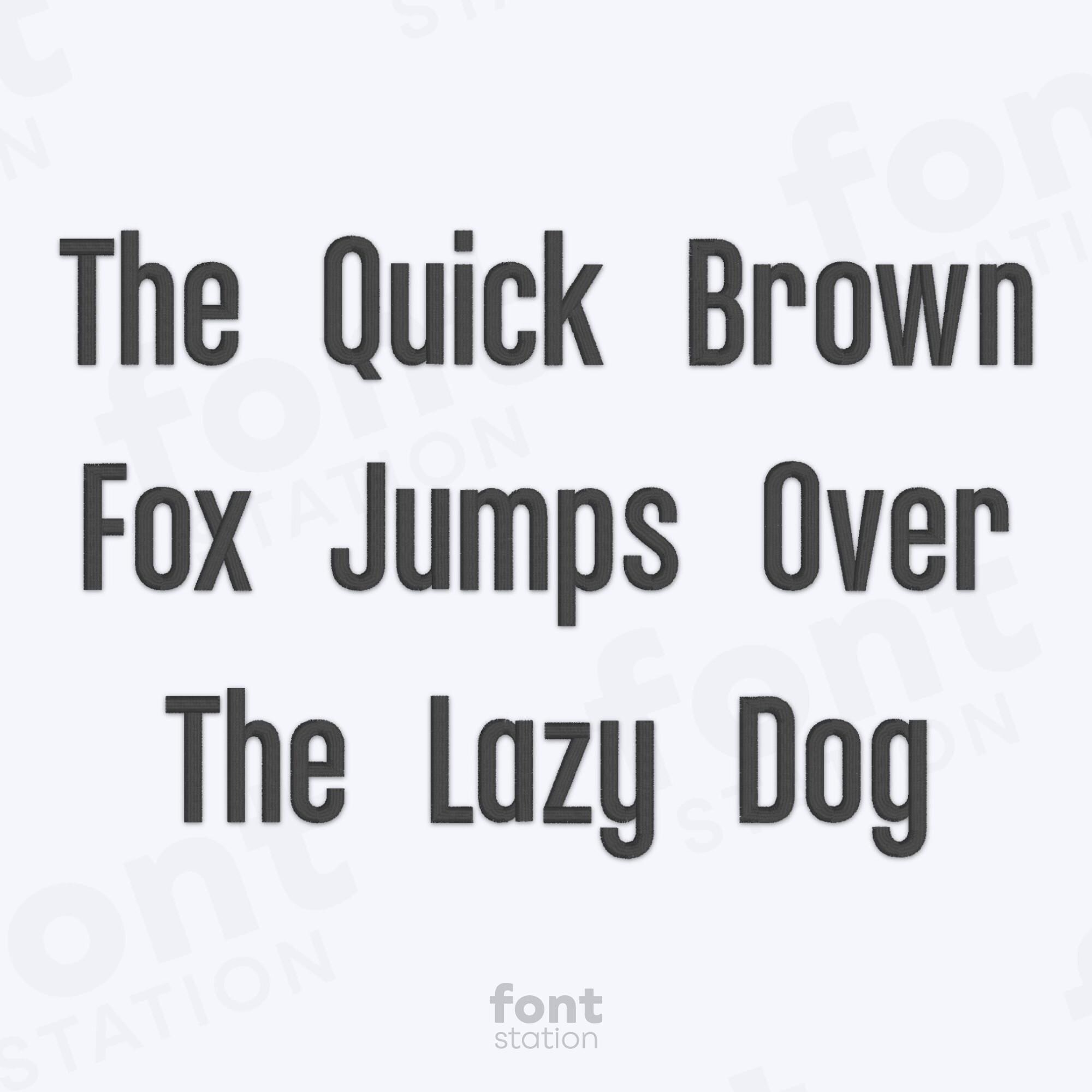 Tall Block Embroidery Font - 8 Sizes - BX, PES + 9 Formats - Tall Block ...