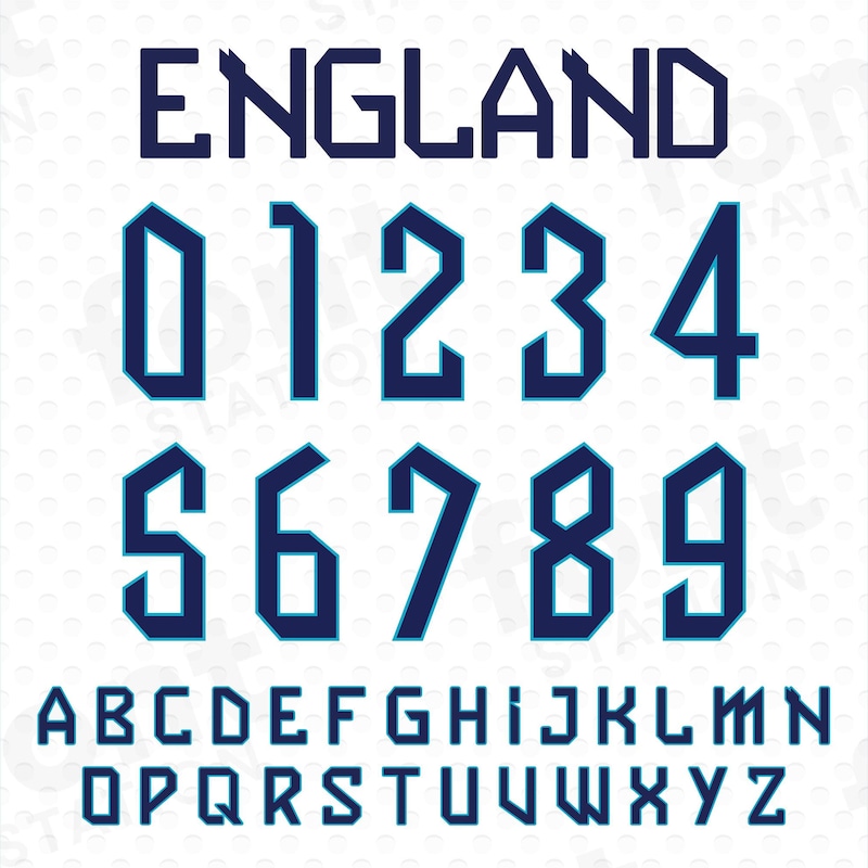 England Football Font Svg - Etsy