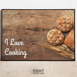 Cupcake Shop Font - Pastry Bakery SVG - Cricut Silhouette Font ...