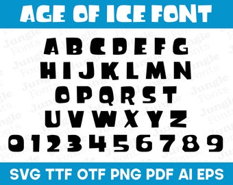 Ice Age Font - Etsy