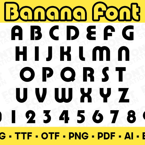 Minions Font Svg - Etsy