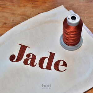 Elegant Bold Embroidery Font - 9 Sizes - BX, PES + 9 Formats - Serif ...