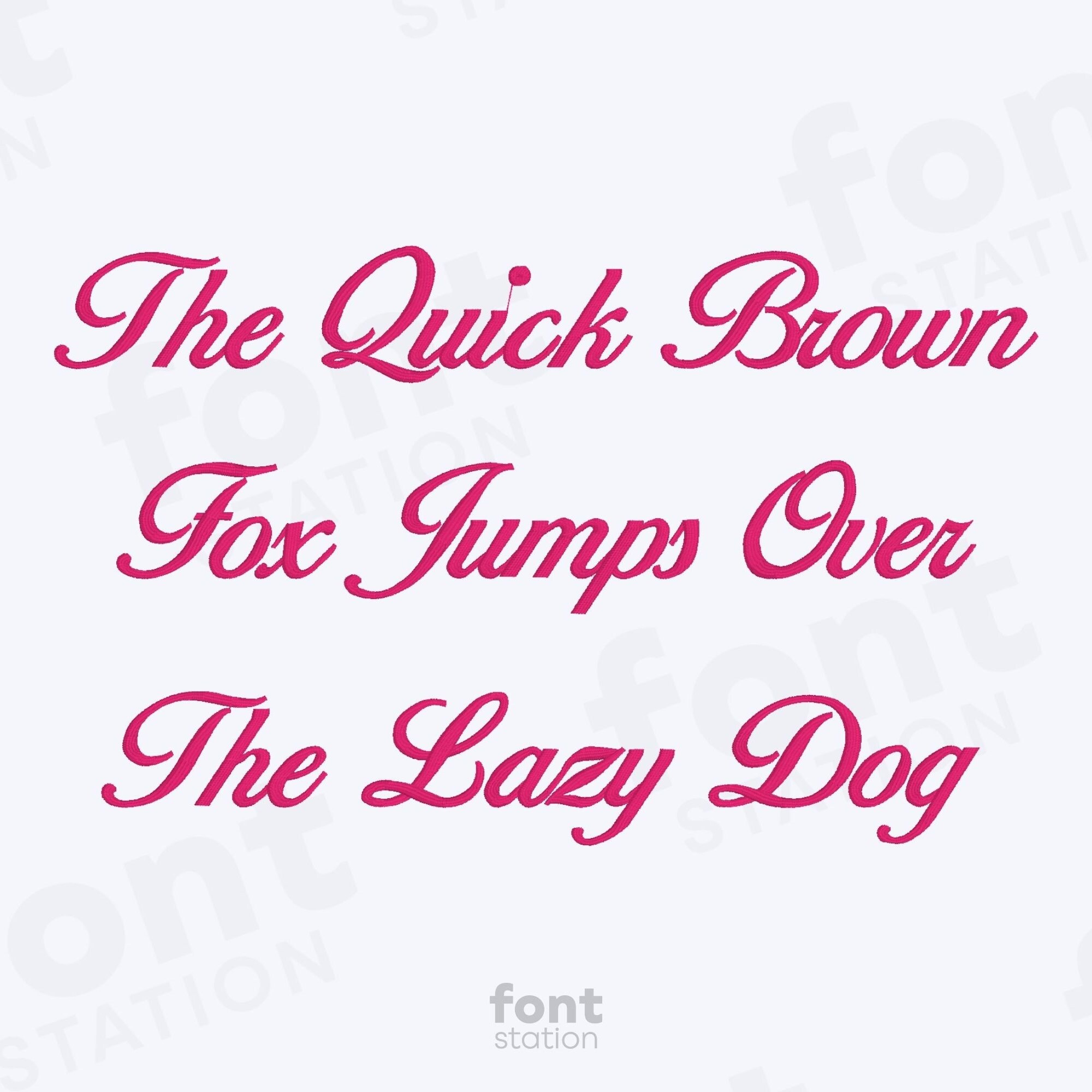 Ballantines Embroidery Font - Elegant, Cursive Letters - Script Machine ...