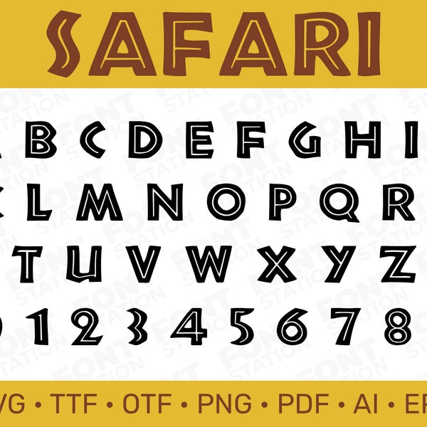 Safari Letters - Etsy